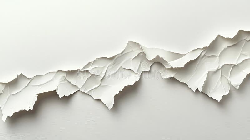 Grungy White Wall with Torn Paper Texture Background Stock Image ...