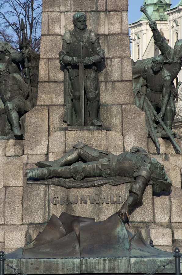 Grunwald Monument, Krakow, Poland Stock Photo - Image of showing ...