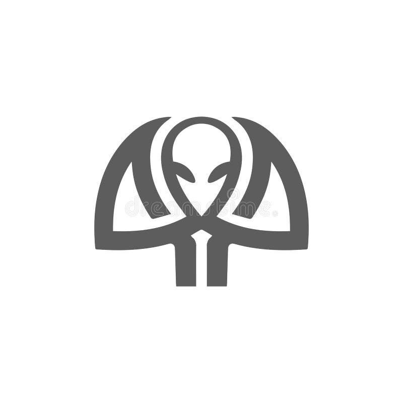 Alien Logo Simple Icon Modern Corporate, Abstract Letter Logo Stock ...