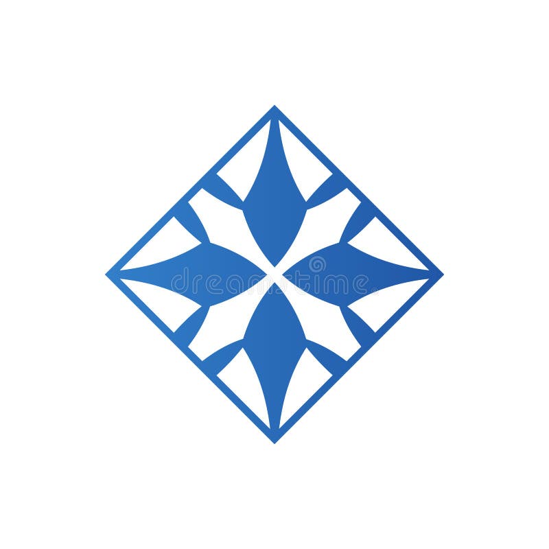 Luck Logo Four Leaf Clover Luck Symbol Blue Logo Modern Corporate ...