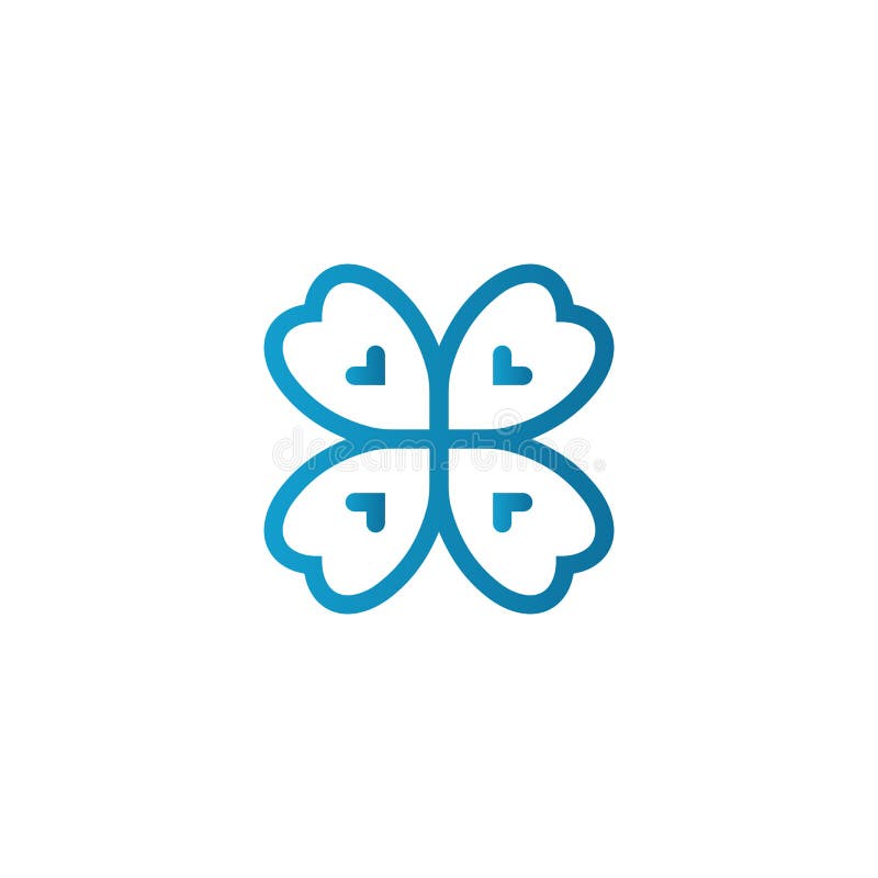 Luck Logo Four Leaf Clover Luck Symbol Modern Corporate, Abstract ...