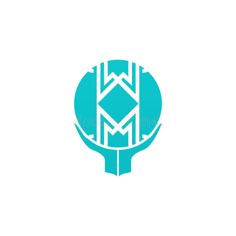 Motif Logo Simple Angular Logo Can Be Used for Textile Stock Vector ...