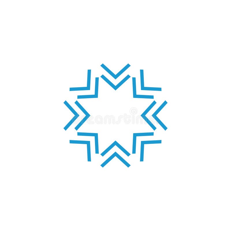 Graphic Motif Logo Catchy Symbol Square Iconmodern Corporate, Abstract ...