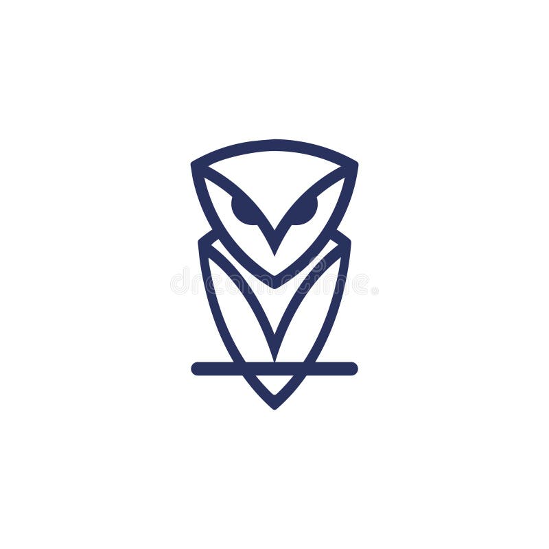 Owl Logo Wise Bird Symbol Forest Zone Owl Symbol a Design, Graphic ...