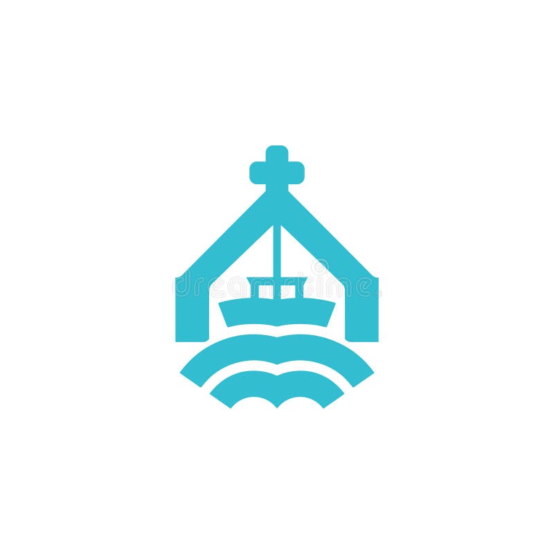 Sailor Symbol Ship Logo Symbol Blue Waters Icon Design, Graphic ...