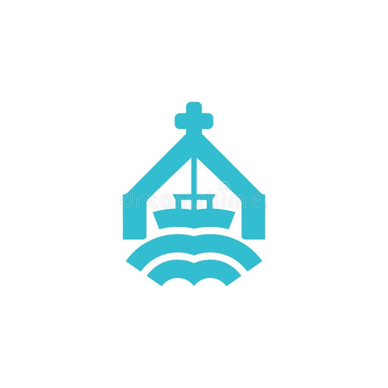 Sailor Symbol Ship Logo Symbol Blue Waters Icon Design, Graphic ...