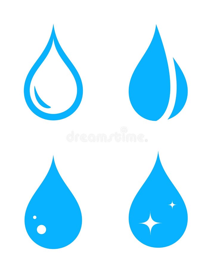 Gota azul ilustração stock. Ilustração de gotas, metal - 7830499