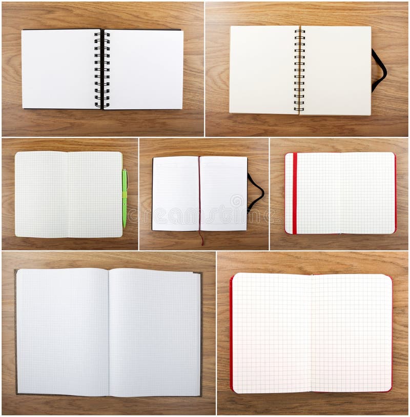 Grupo De Caderno Aberto Da Cor Imagem de Stock - Imagem de escola ...