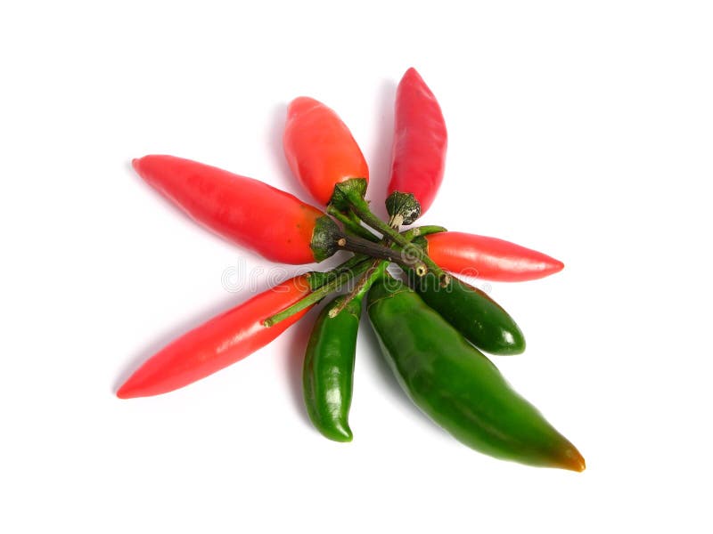 Grupo De Dos Chiles De Los Colores Imagen de archivo - Imagen de calor ...