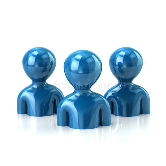 Grupo de gente azul stock de ilustración. Ilustración de elemento ...