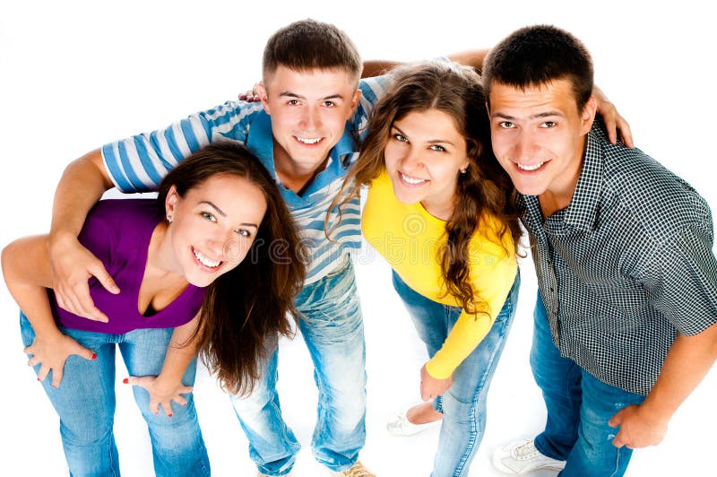 Grupo de gente joven foto de archivo. Imagen de alegre - 25807538