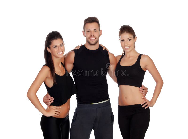 Grupo De Gente Joven Con Ropa Del Deporte Foto de archivo - Imagen de ...