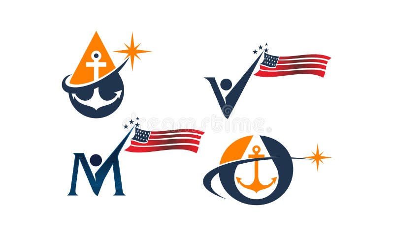 Grupo Do Molde Do Vetor Do Logotipo Ilustração do Vetor - Ilustração de ...