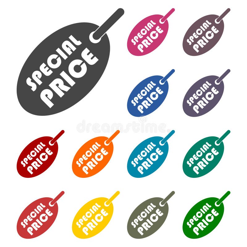 Sinal Vermelho Do Preço Especial Ilustração do Vetor - Ilustração de ...