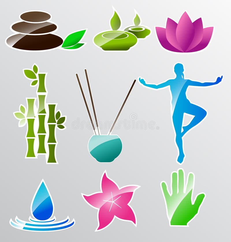 Grupo dos termas ilustração do vetor. Ilustração de montanha - 29219937