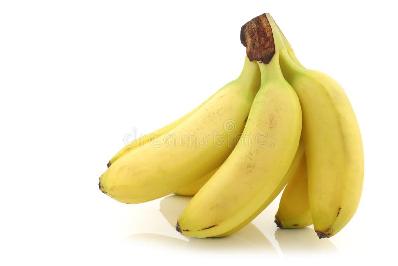 Grupo Fresco De Mini Bananas Imagem de Stock - Imagem de carbohydrates ...