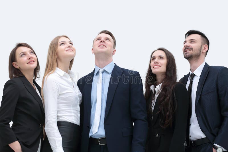 Employees are Confidently Looking Forward Stock Photo - Image of ...
