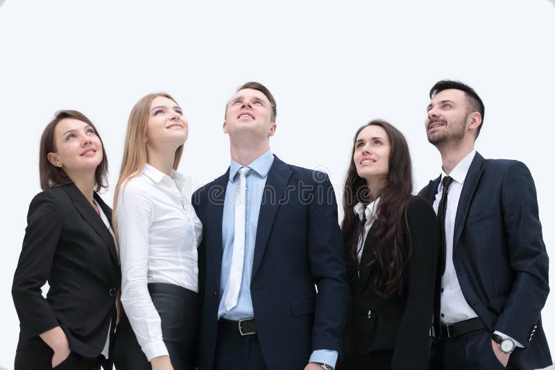 Employees are Confidently Looking Forward Stock Image - Image of ...