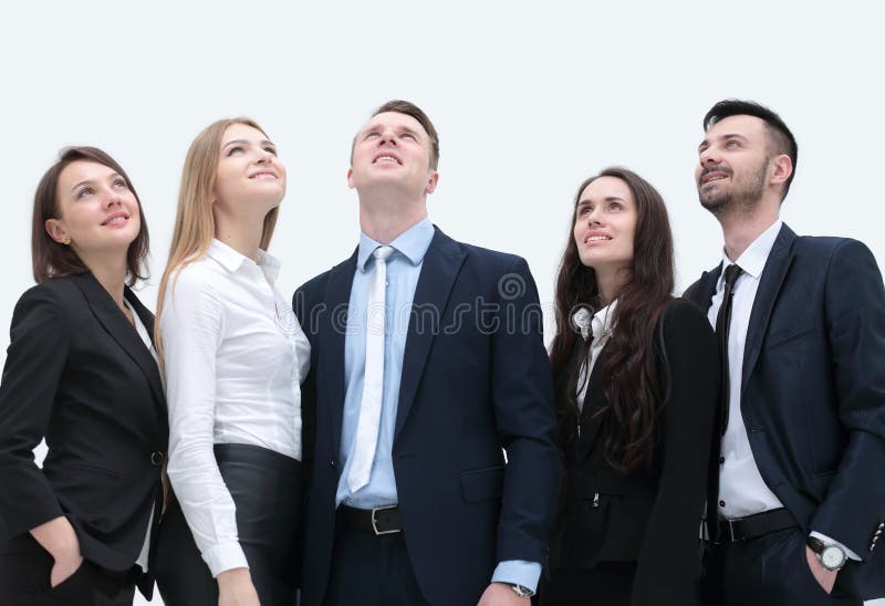 Employees are Confidently Looking Forward Stock Image - Image of ...