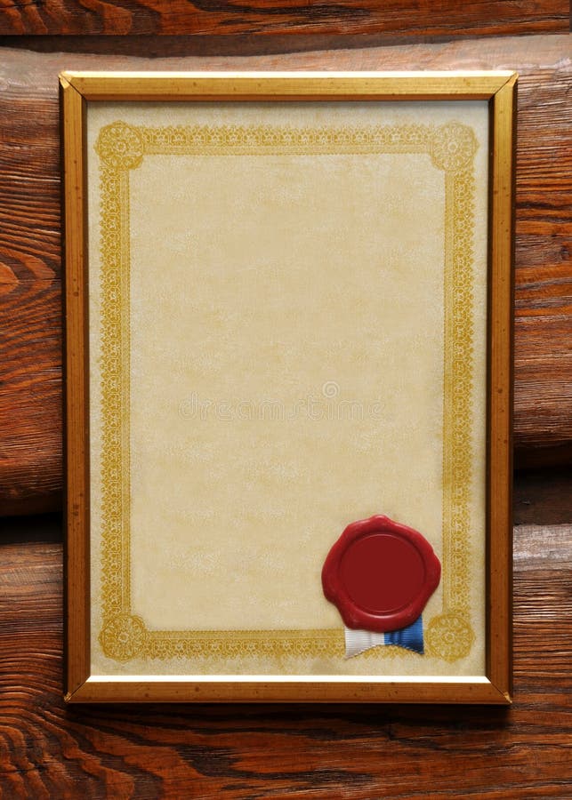 Ram För Diplom För Utmärkelsebakgrundscertifikat Arkivfoto - Bild av ...