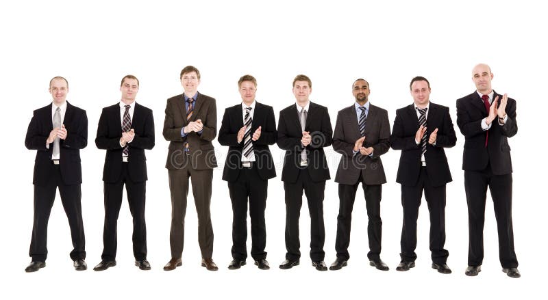 Gruppe Männer, Die Hände Klatschen Stockfoto - Bild von ausdruck, neun ...