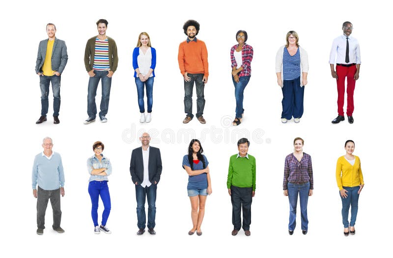 Gruppe Multiethnische Verschiedene Bunte Leute Stockfoto - Bild von ...