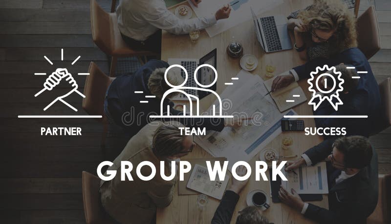 Gruppe Team Work Organization Concept Stockbild - Bild von digital ...