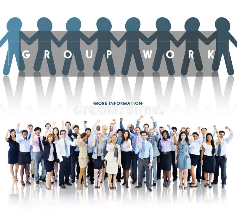 Gruppe Team Work Organization Concept Stockfoto - Bild von glück ...