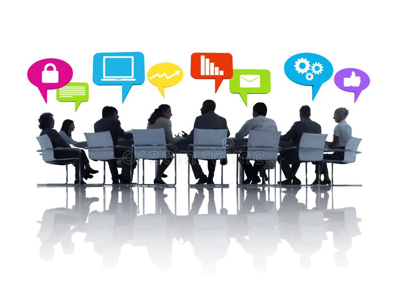 Gruppe Von Personen In Einer Sitzung Stockbild - Bild von mann ...