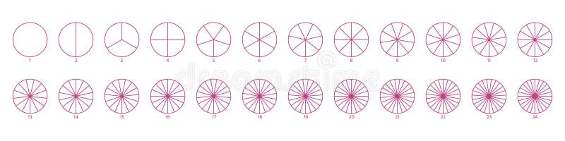 Gruppe Von Segmenten. . . . . Vektor Abbildung - Illustration von ...