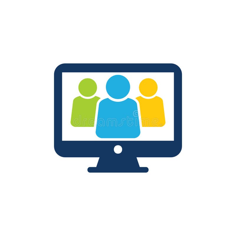 Computer-Gruppe Logo Icon Design Vektor Abbildung - Illustration von ...
