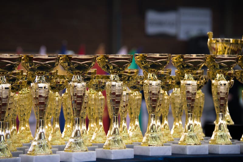 Gruppo di trofei immagine stock. Immagine di trophy, honor - 13101745