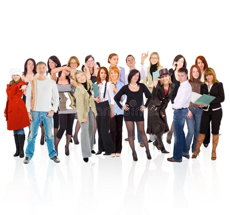 Tre gruppi di persone fotografia stock. Immagine di famiglia - 5564900