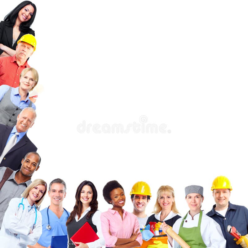 Gruppo Di Gente Dei Lavoratori Fotografia Stock - Immagine di medico ...