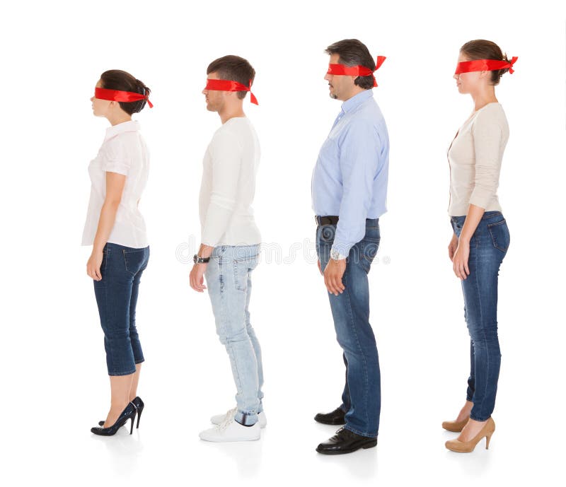 Gruppo Di Persone Di Affari Disorientate Immagine Stock - Immagine di ...