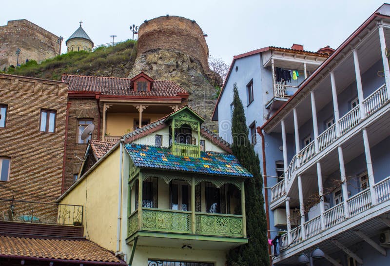 Gruziya. Tbilisi Dostoprimechatel`nosti Editorial Stock Image - Image ...