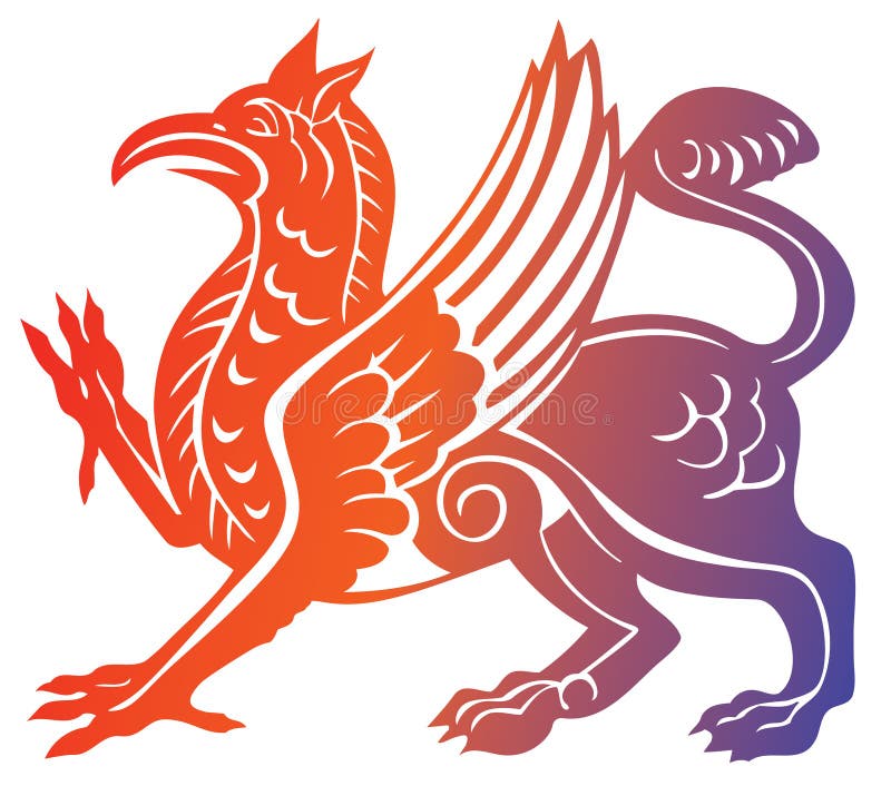 Gryf ilustracja wektor. Ilustracja złożonej z winorośle - 30134919