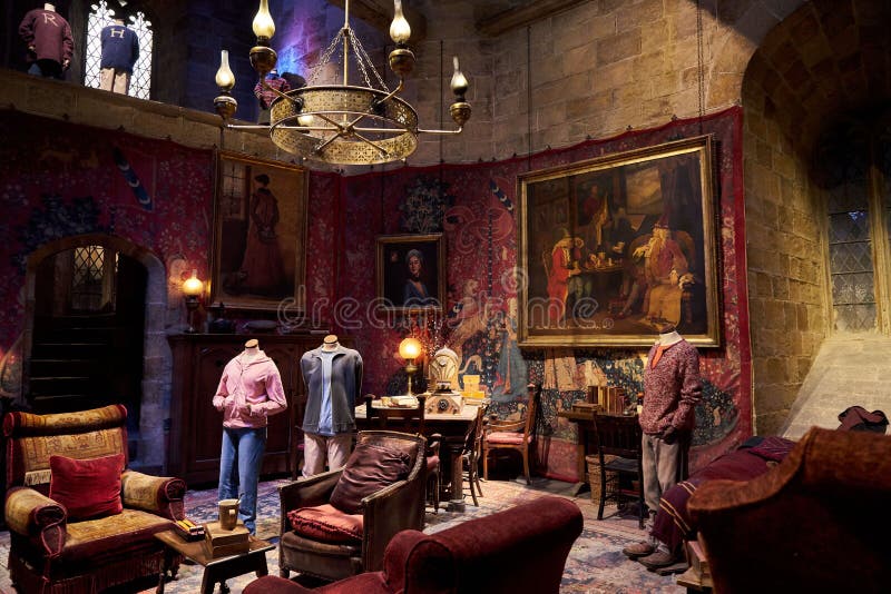 Gryffindor Common Room in Warner Bros Editorial Stock Image - Image of ...