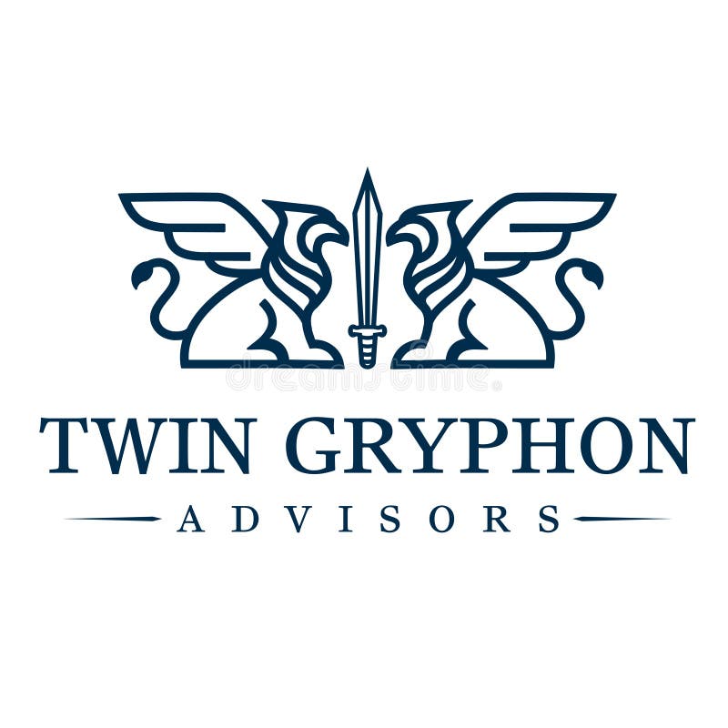 Gryphon Logo Design Vector stock vector. Illustration of griffin ...