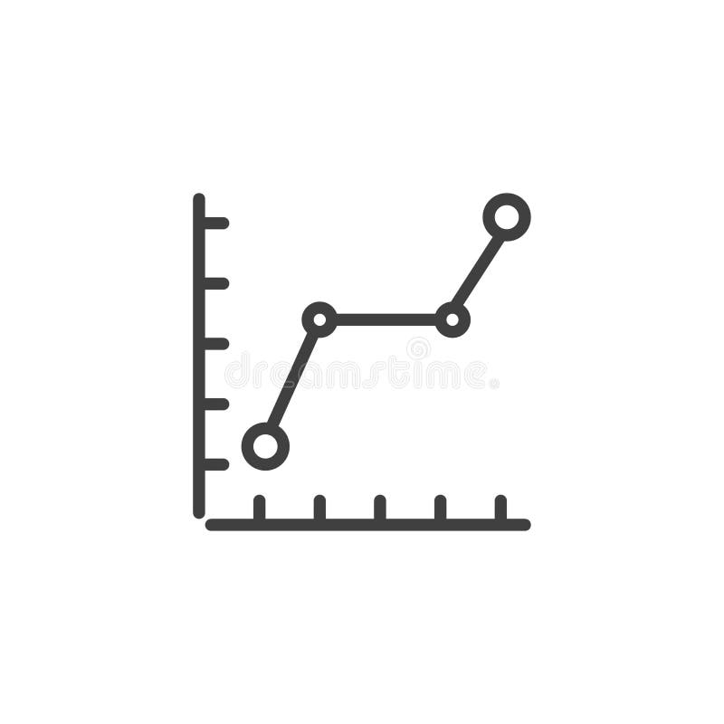 La Línea Icono Esquema Y Sólido Del Gráfico De Sectores Vector El