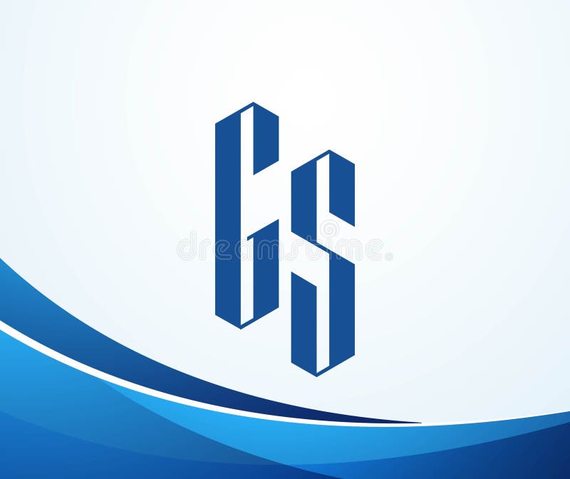 GS Alphabet Letter Logo Design Template Elements Stock Vector ...