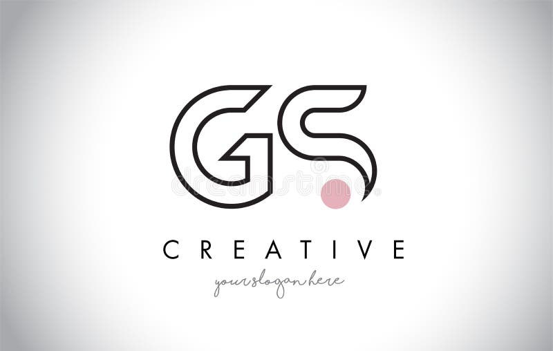 GS Letter Logo Design with Creative Modern Trendy Typography Stock ...