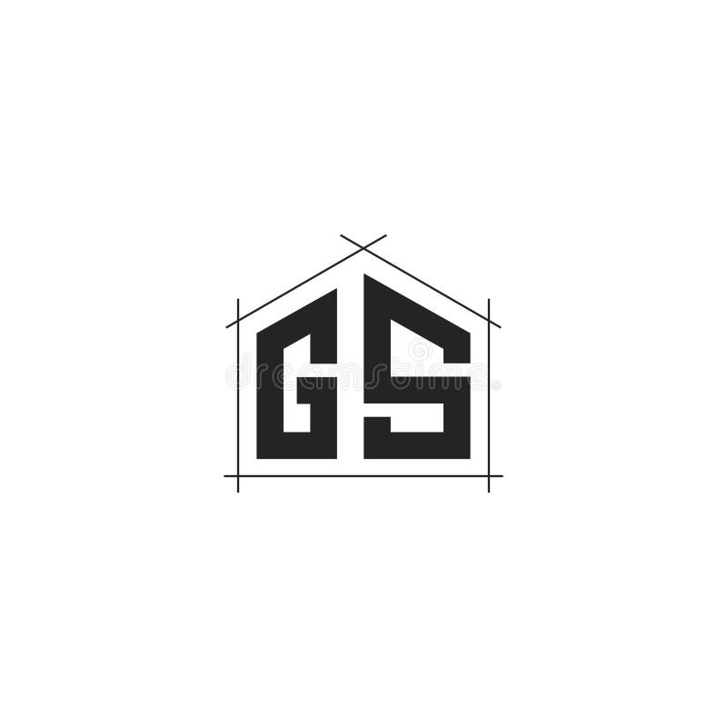GS Letter Logo Icon Design Template Elements Stock Vector ...