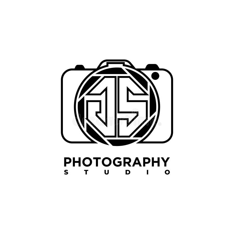 GS Letter Photograph Camera Style Stock Vector - Illustration of font ...