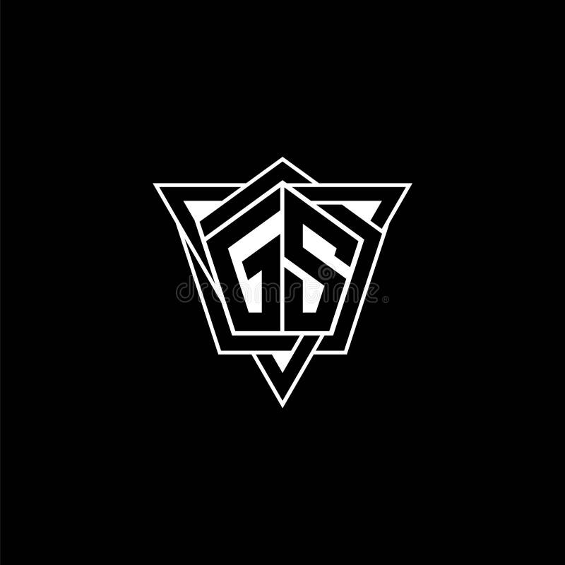 GS Logo Monogram Geometric Modern Design Stock Vector - Illustration of ...