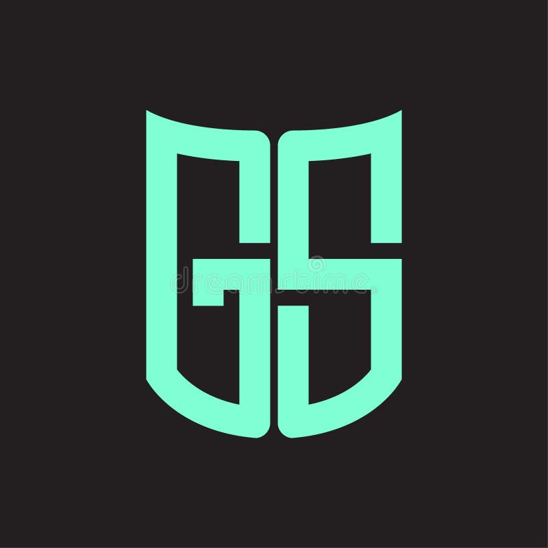 GS Logo Monogram with Ribbon Style Design Template Stock Vector ...