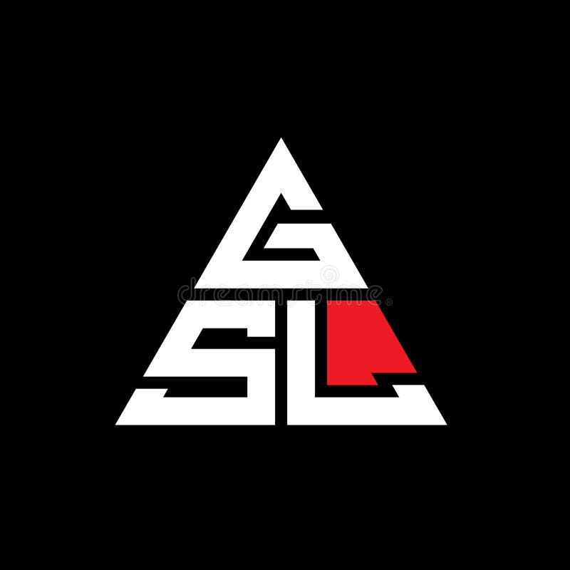 GSL Triangle Letter Logo Design with Triangle Shape. GSL Triangle Logo ...