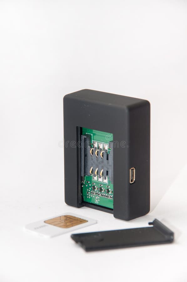 GSM spy bug with sim card stock photo. Image of fire - 51948082