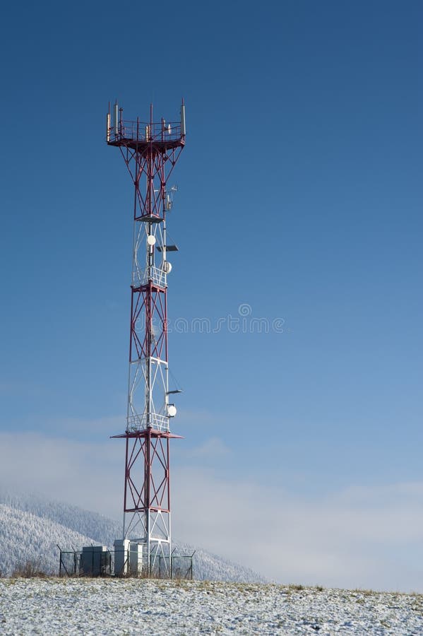 Telecom Tower stock image. Image of phone, data, pylon - 11986195