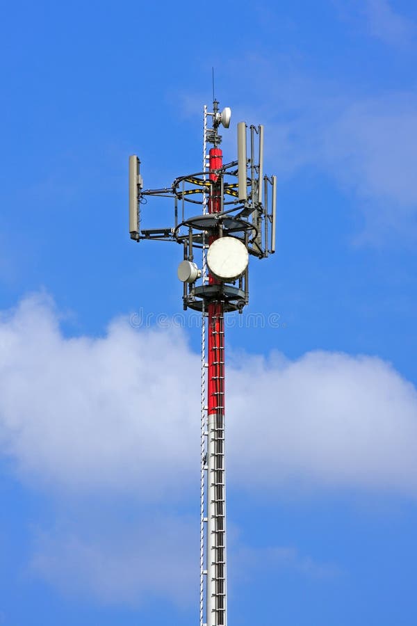 Cell tower stock image. Image of phone, cdma, grey, antenna - 4105